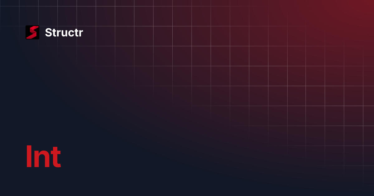 Int | Structr